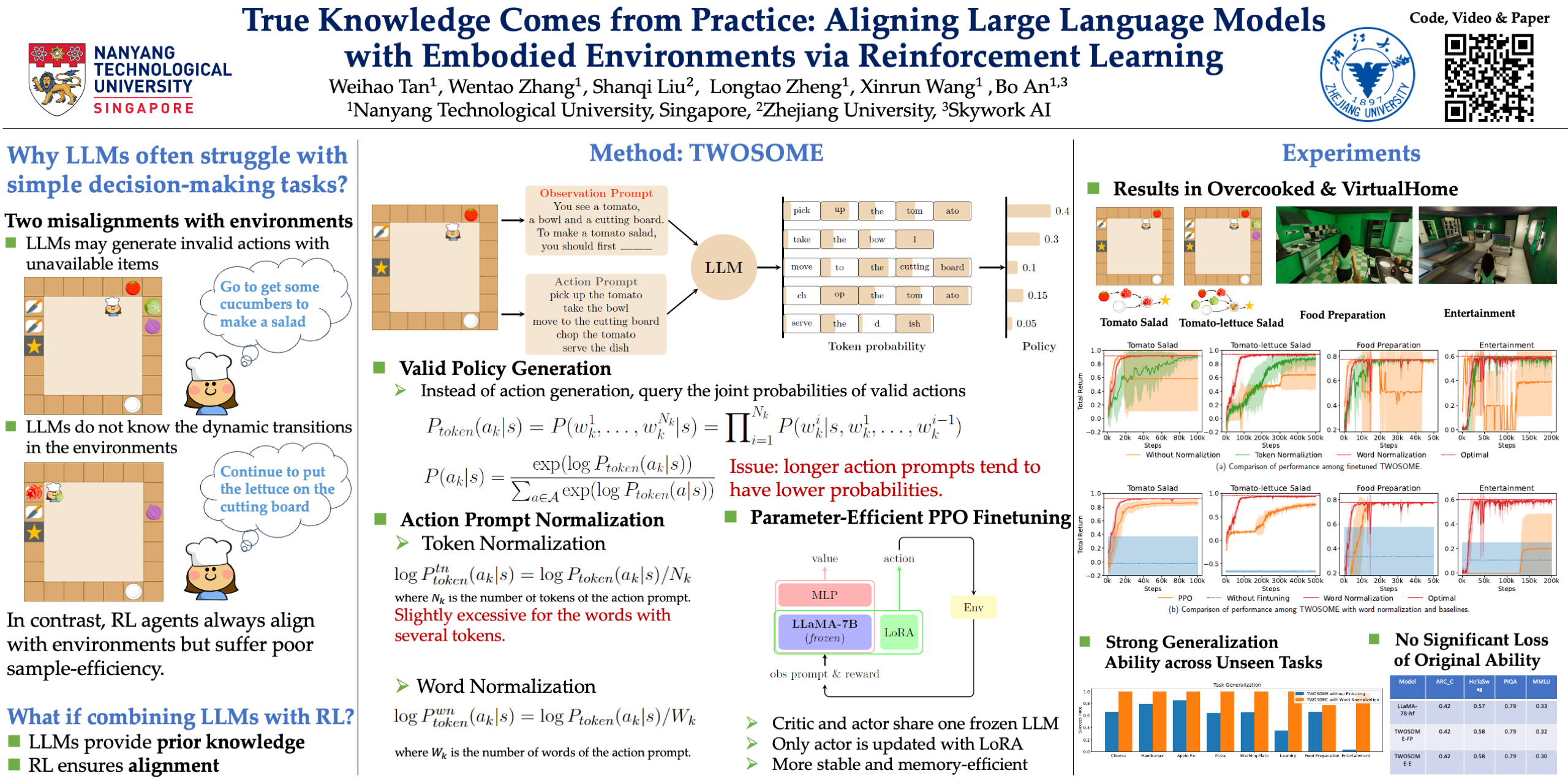 ICLR Poster True Knowledge Comes from Practice: Aligning Large Language Models with Embodied ...